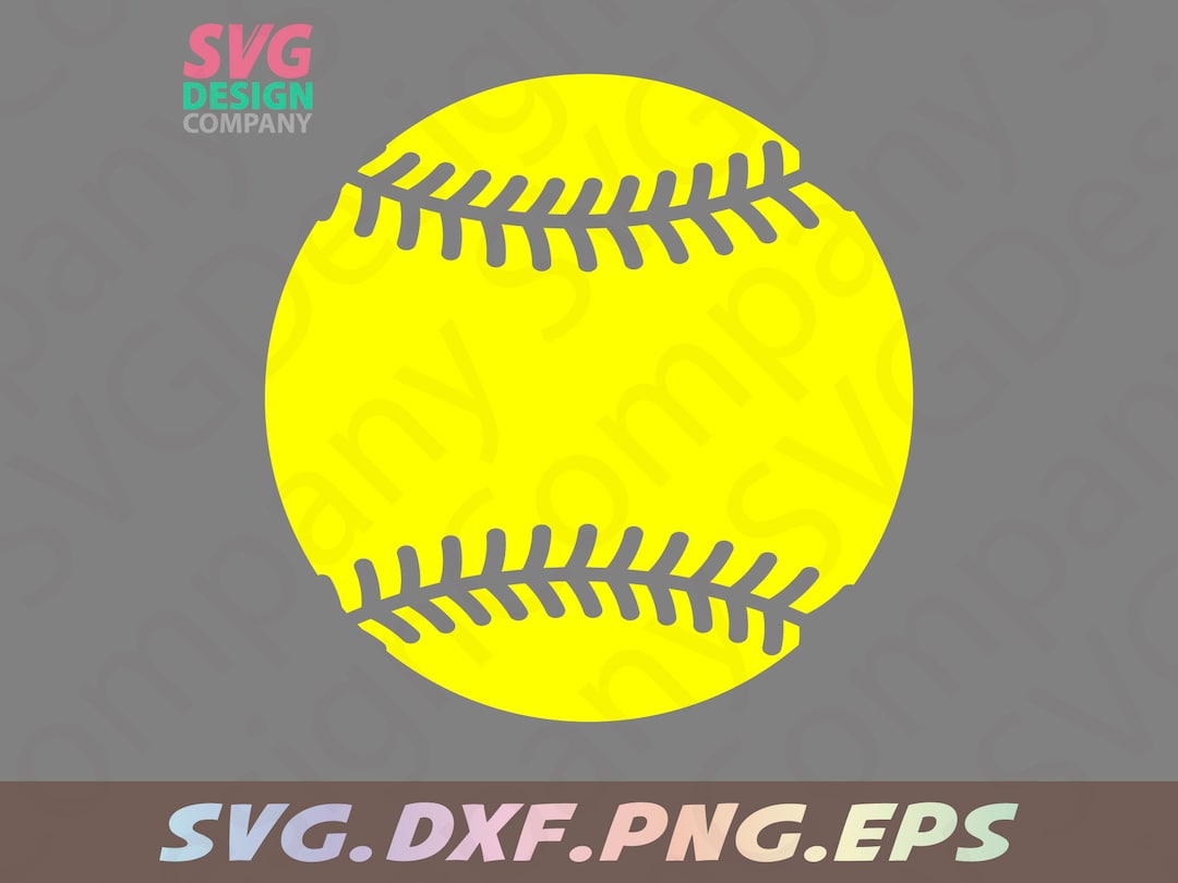 Softball Svg, Softball Dxf, Softball Png, Softball Eps, Softball ...