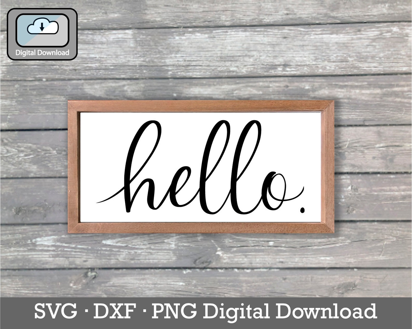 Hello Svg Hello. Svg Hello Svg for Front Door Hello Cut - Etsy
