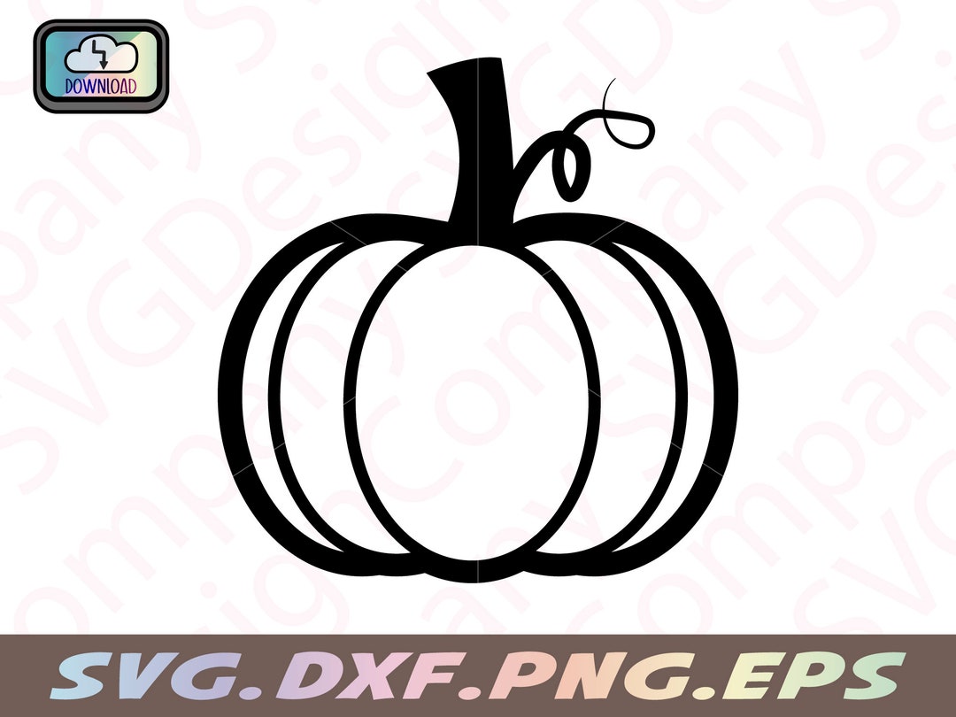 Pumpkin Svg for Craft Cutting Machines Pumpkin Stencil Svg - Etsy