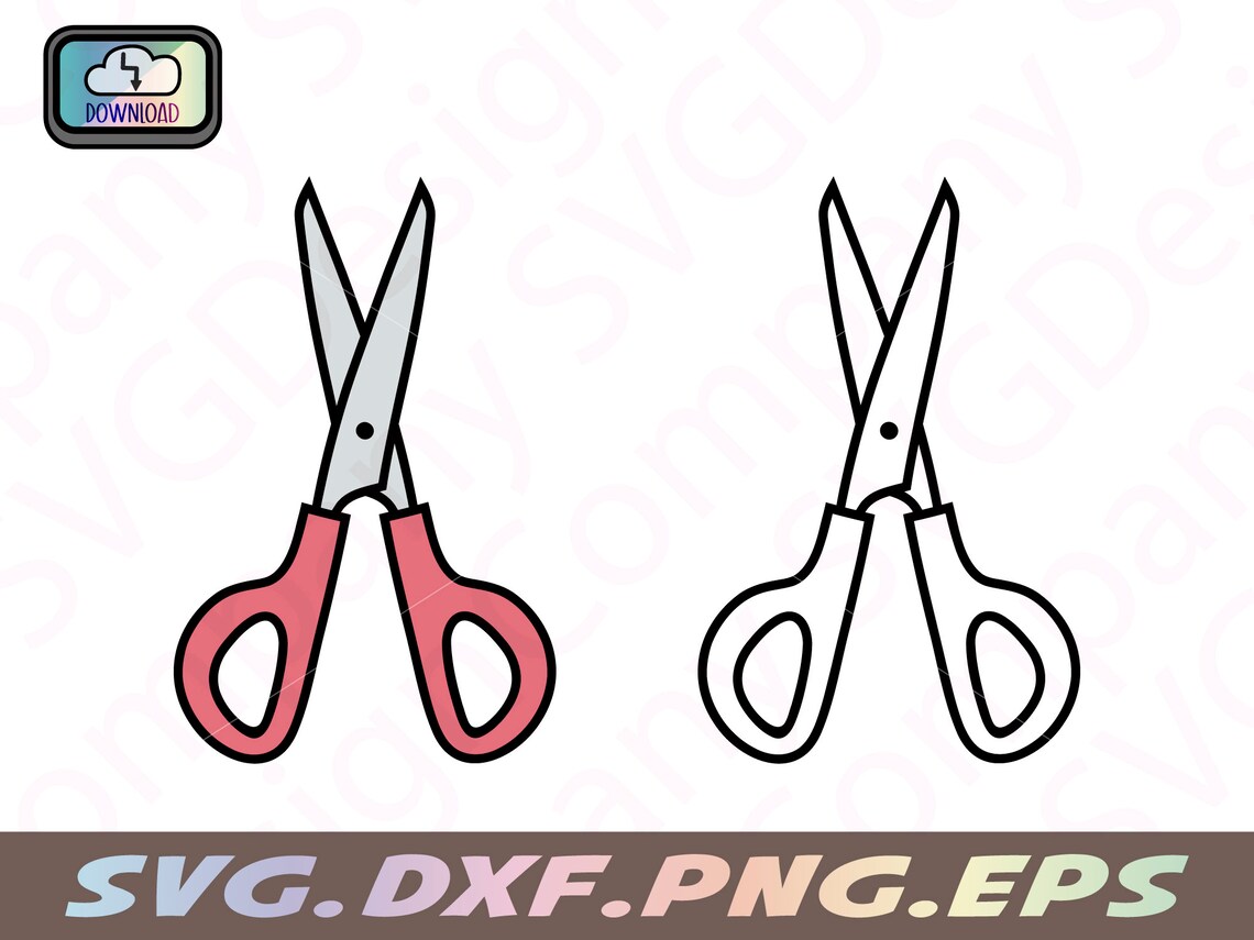 Scissors Svg for Craft Cutting Machines Such as Cricut Single - Etsy