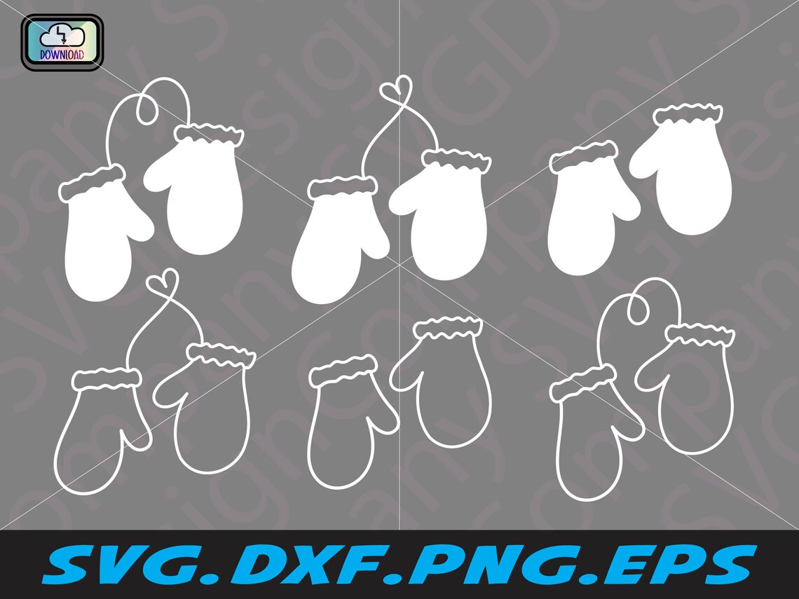 Mittens Svg Bundle Mittens Clipart Bundle Gloves Clipart | Etsy
