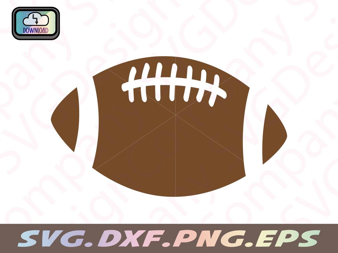 Football SVG: Simple Cut File for Cricut, Silhouette (digital Download ...