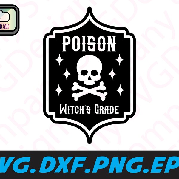 Poison Bottle Label - Etsy