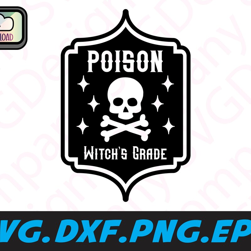 Poison Bottle Label - Etsy