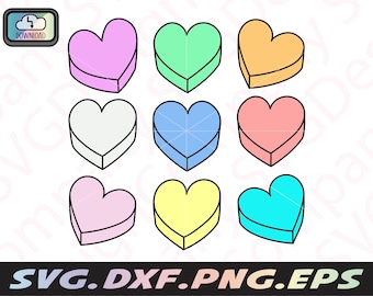 Blank Candy Hearts - Etsy