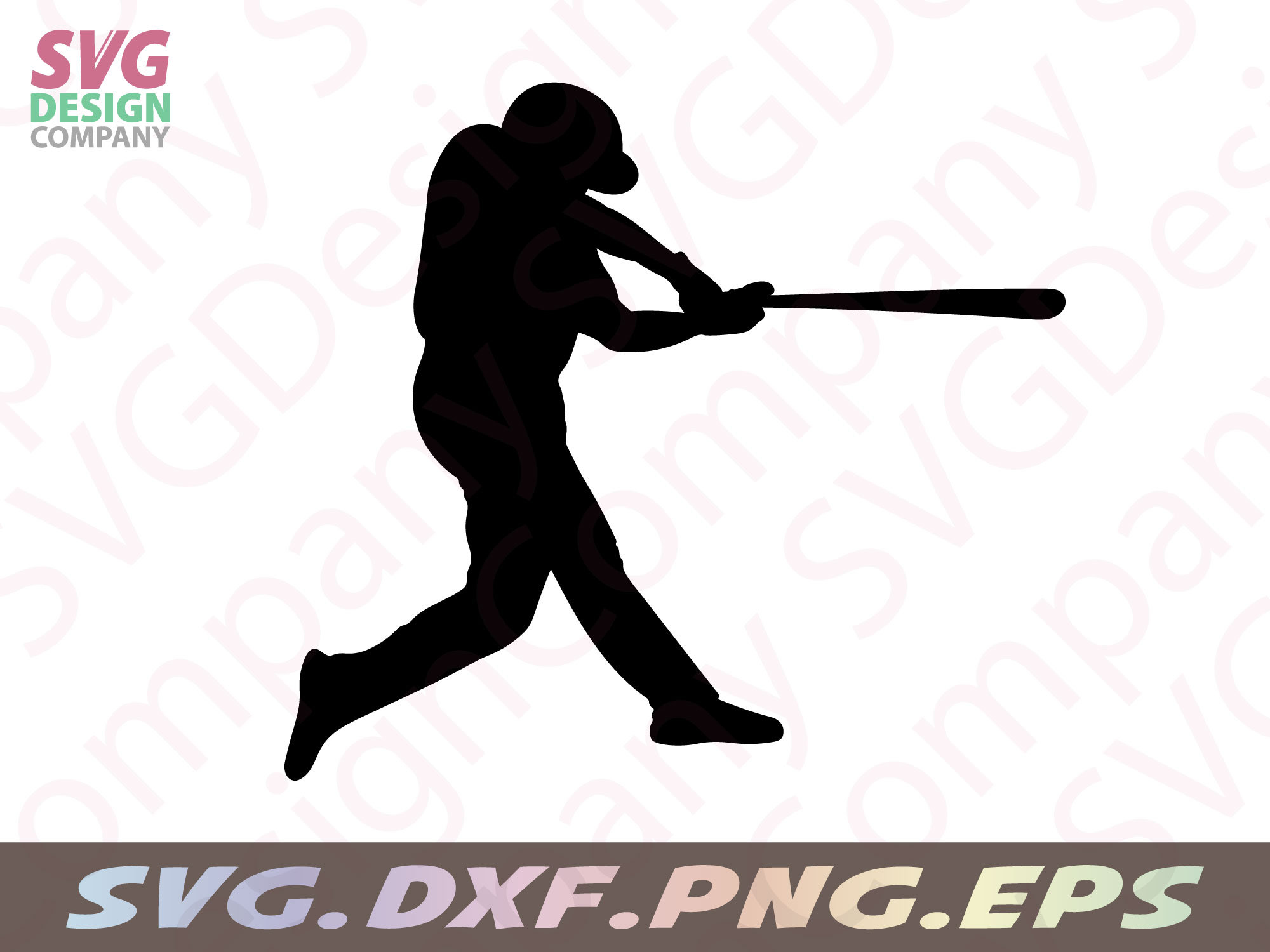 Baseball Player Silhouette Batting Png