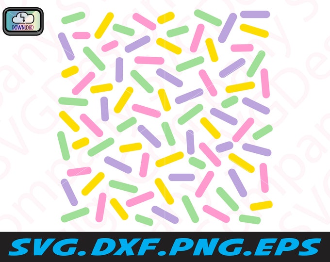 Sprinkles SVG, Sprinkles Png, Sprinkles Mix, Sprinkles in Pink, Eps ...
