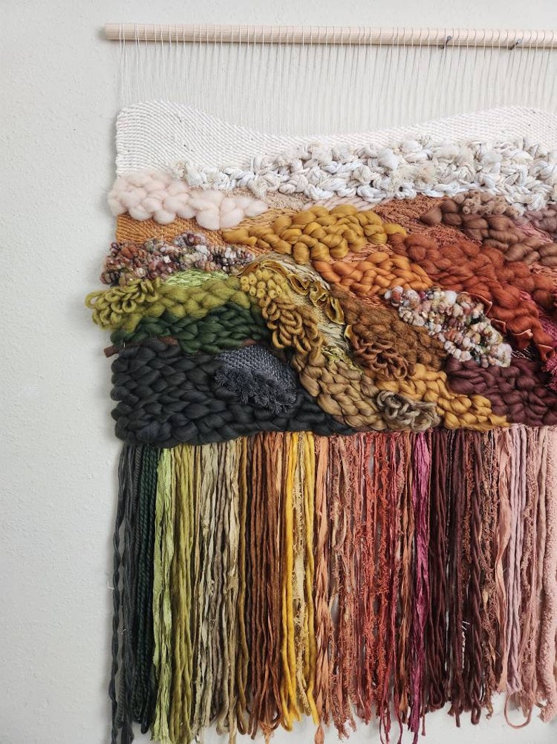 Large Weaving, Woven Wall Hanging, Boho Wall Decor, Fiber Wall Art ...