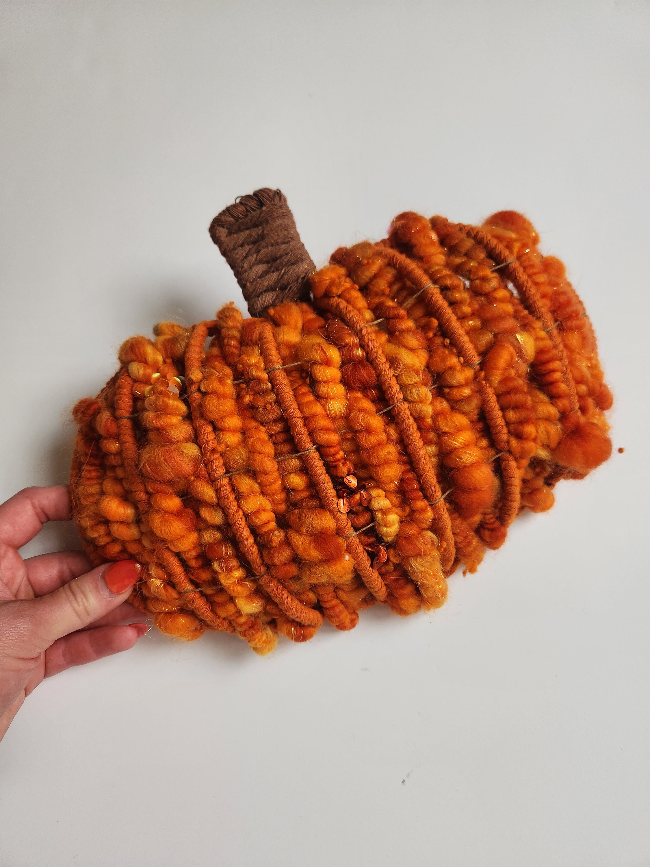 Pumpkin Wall Hanging, Woven Art, Pumpkin Art, Girly Wall Art, Autumn ...