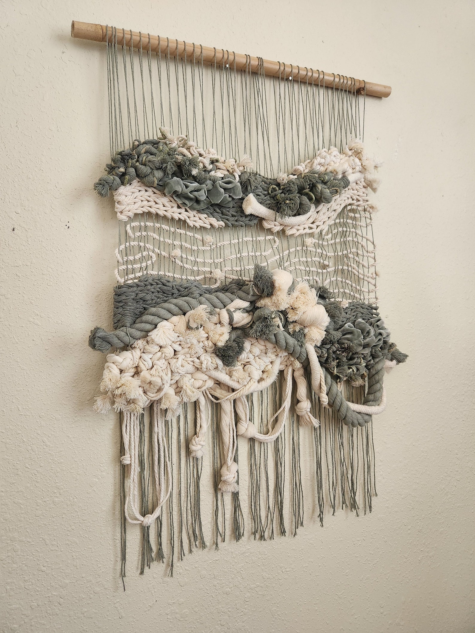 Large Weaving, Woven Wall Hanging, Boho Wall Decor, Fiber Wall Art ...