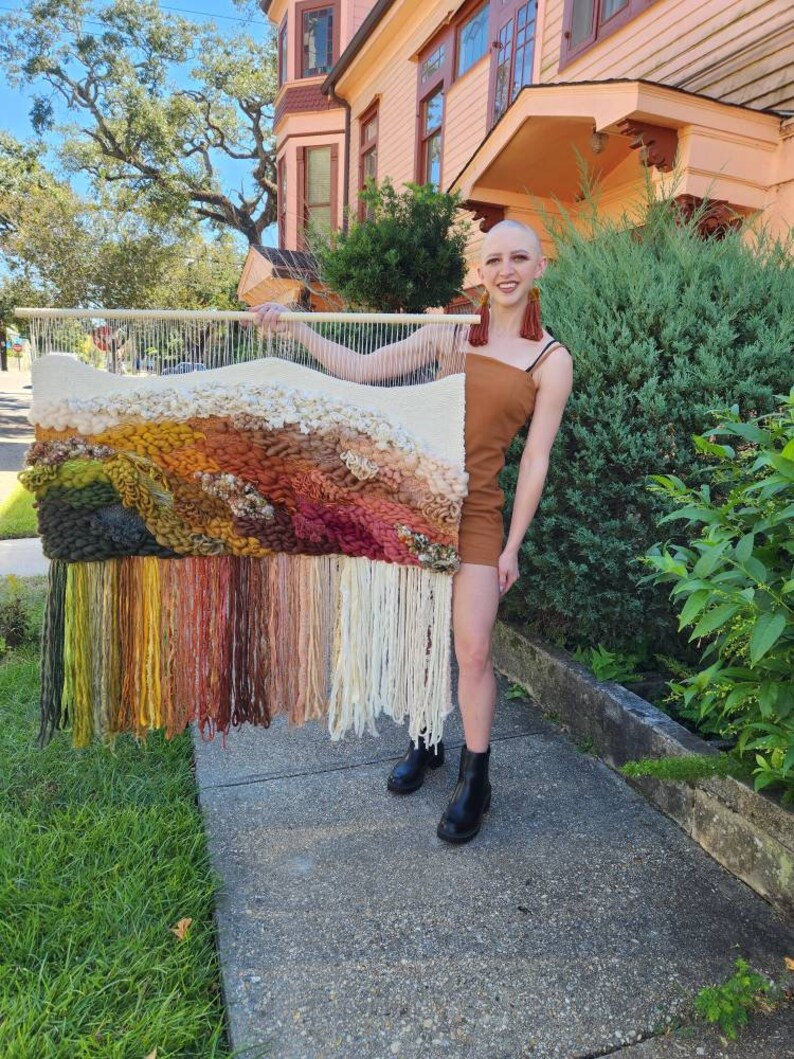 Large Weaving, Woven Wall Hanging, Boho Wall Decor, Fiber Wall Art ...