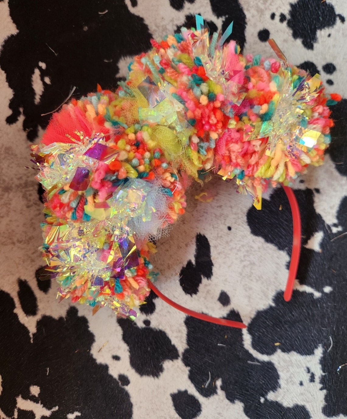 Rainbow Headpiece, Pom Pom Headband, Festival Headdress, Mardi Gras ...