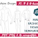 120+ Male Fashion Figure Templates PDF, 10, 9, 8 Heads, Figure Template ...