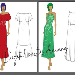 100+ Female Fashion Templates PDF, 10, 9, 8 Heads. Figurin De Modas ...
