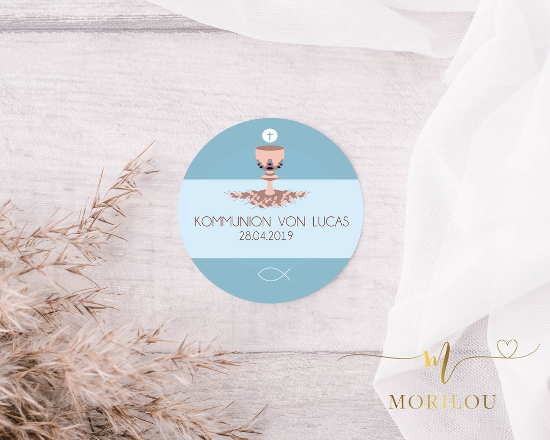 STICKERS for Communion, Confirmation, Confirmation PERSONALIZED Rainbow ...