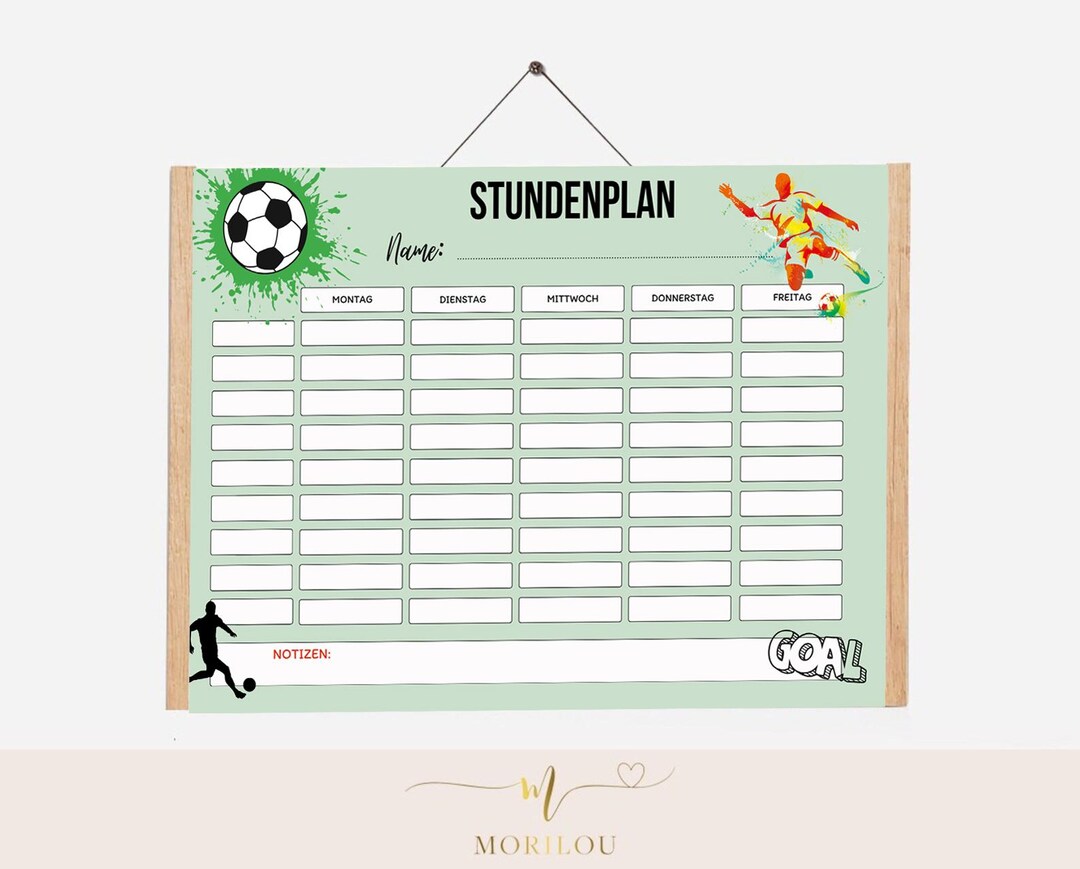 TIMETABLE football for Children to Print Out Football, Footballers ...