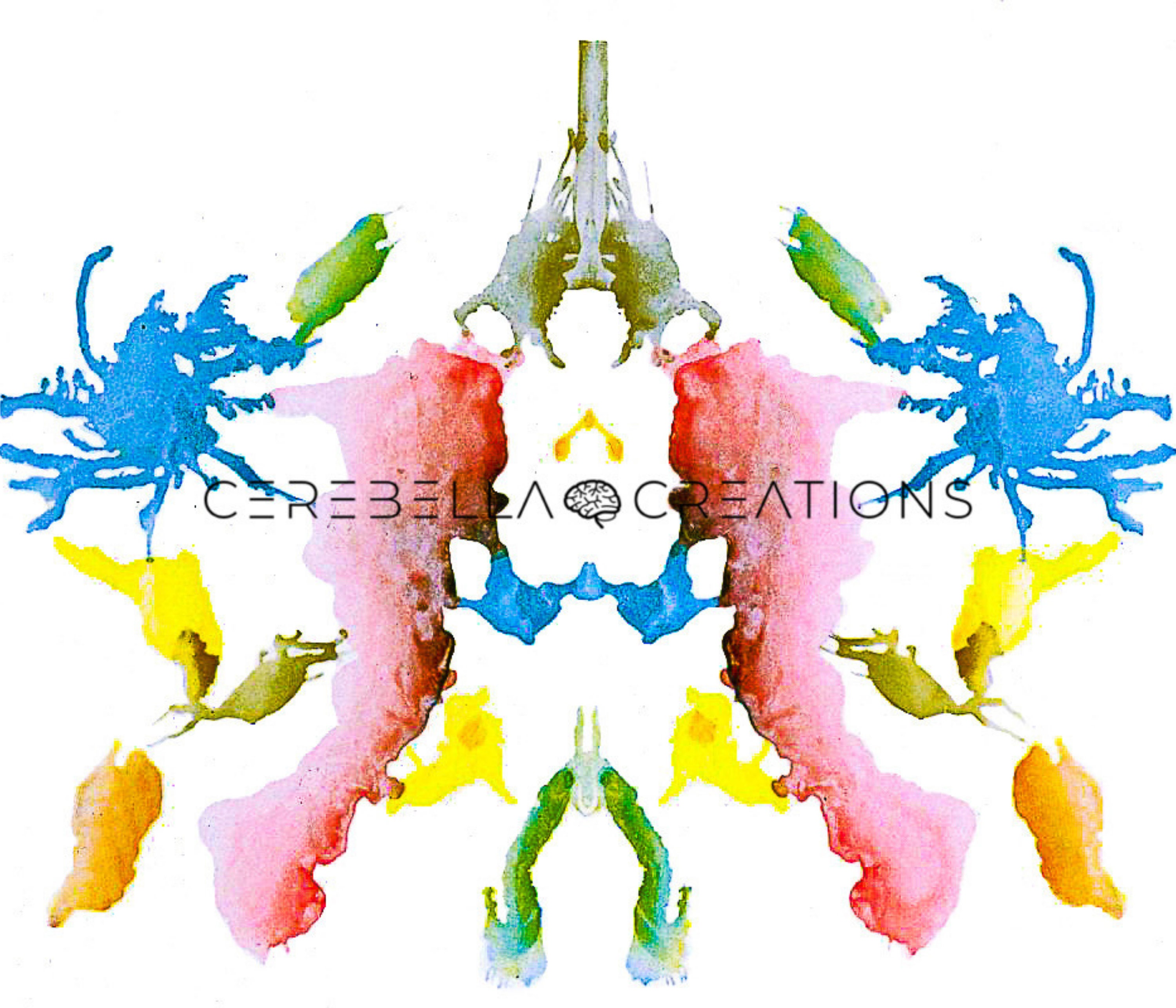 Individual Rorschach Ink Blot Test Prints on Vintage - Etsy