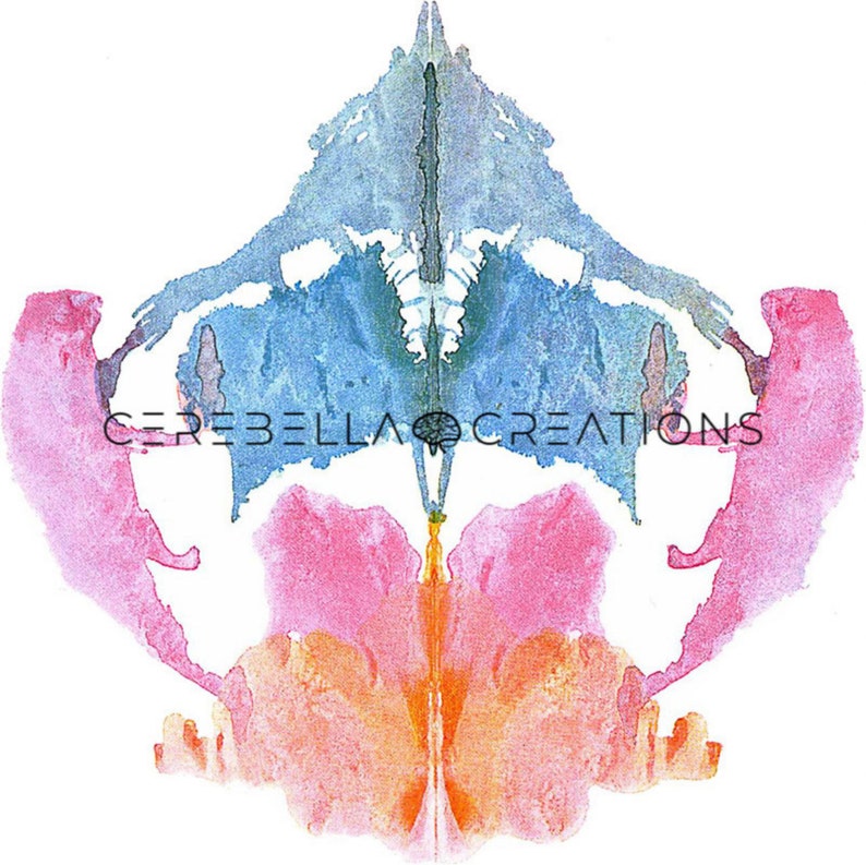 Individual Rorschach Ink Blot Test Prints on Vintage - Etsy