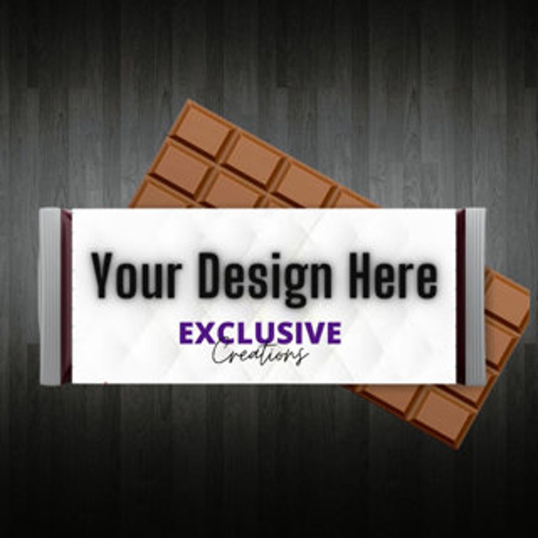 Custom Chocolate Bar Labels, Party Labels, Birthday Label, Digital ...