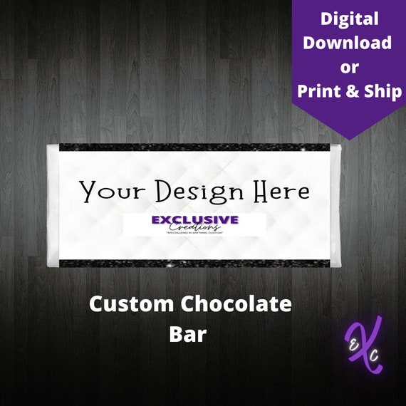 Custom Chocolate Bar Labels Party Labels Birthday Label - Etsy