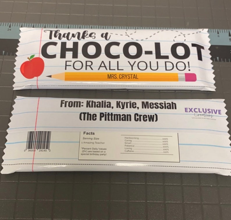 Custom Chocolate Bar Labels, Party Labels, Birthday Label, Digital ...