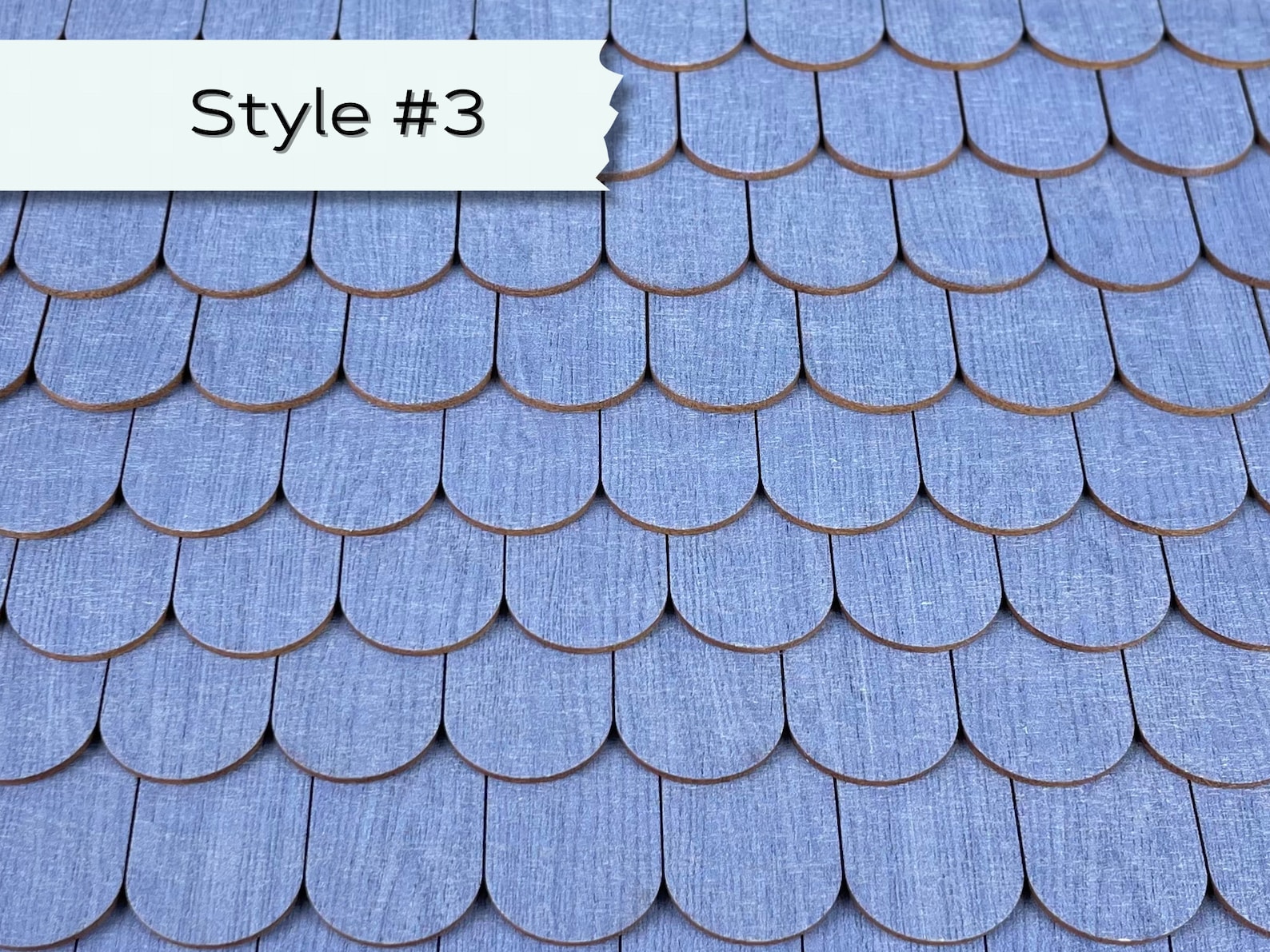 Dollhouse Wooden Roof Shingles, Authentic Miniature Roofing Tiles for a ...