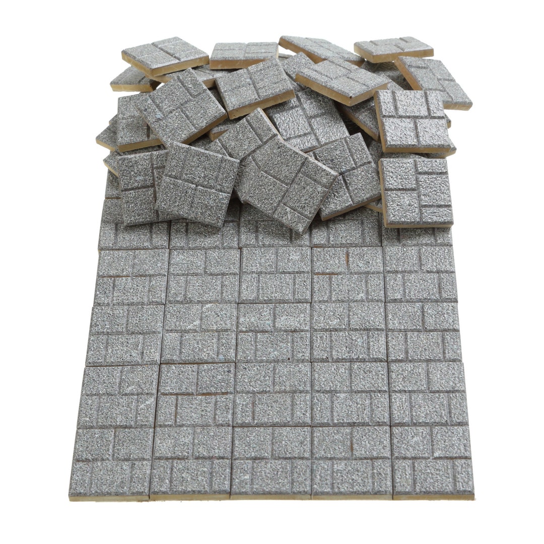 Miniature Scale Paving Stones With Patterns, Fairy Garden Accessories ...