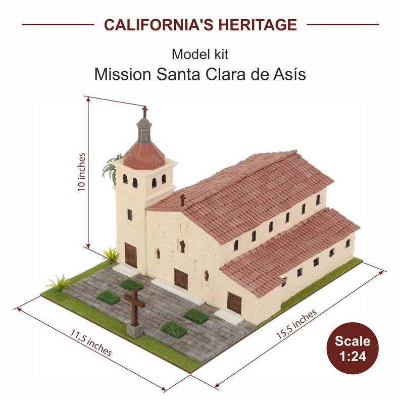 Mission Santa Clara De Asís Model Kit: School Project - Etsy