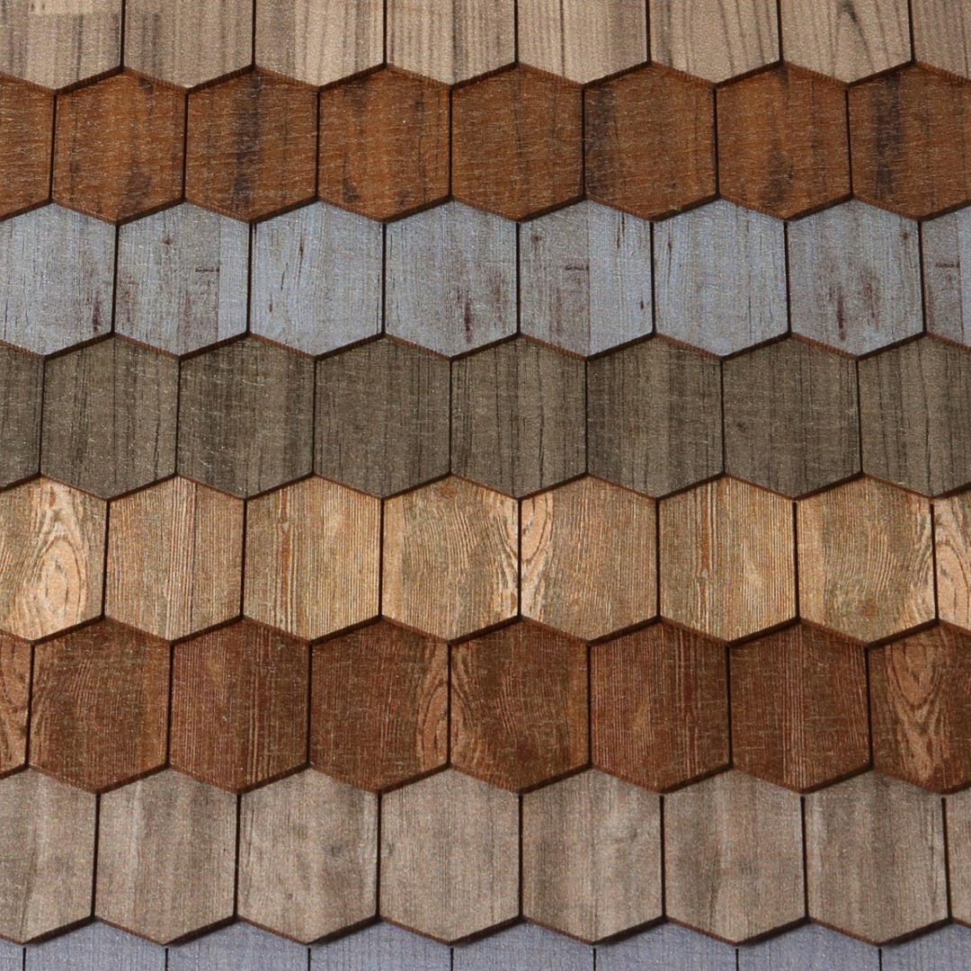 Dollhouse Shingles, Realistic Roofing Project, Authentic Miniature Roof ...