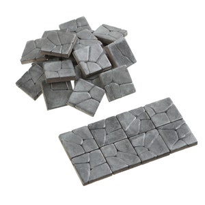 Miniature Scale Paving Stones With Patterns, Fairy Garden Accessories ...