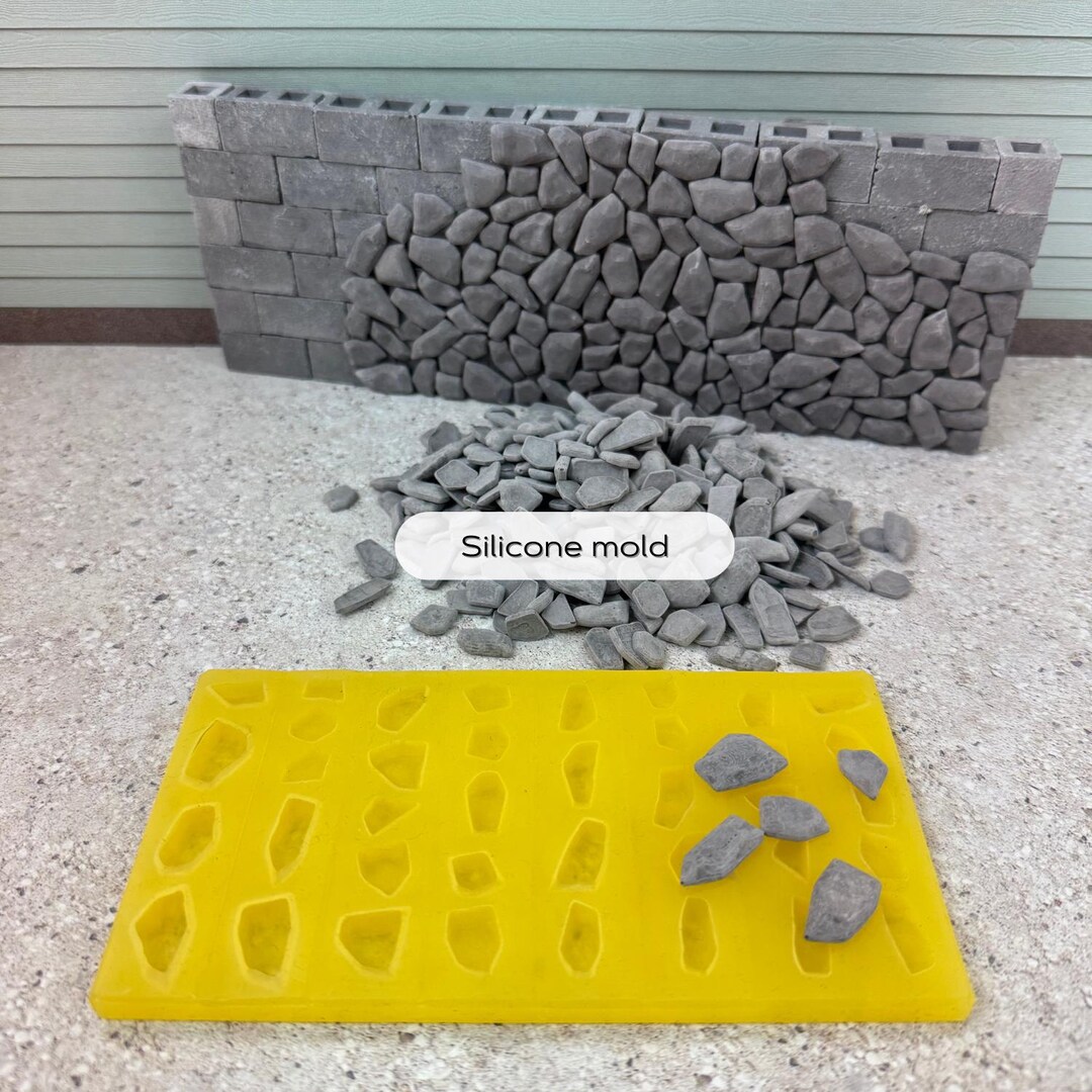 Mini Bricks Silicone Mold: 1/12 Scale Dollhouse Miniature Pavement - Etsy