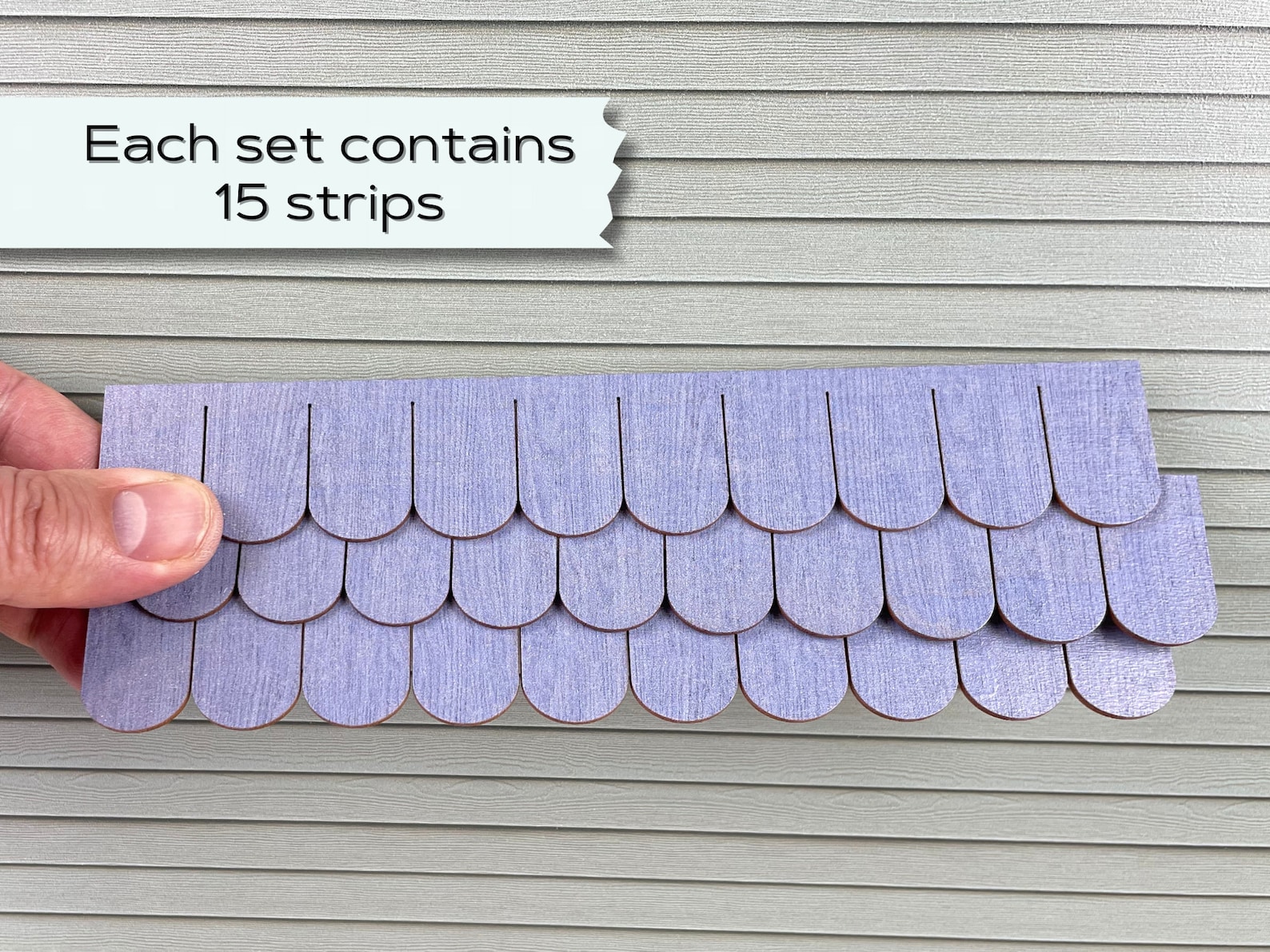 Dollhouse Wooden Roof Shingles, Authentic Miniature Roofing Tiles for a ...