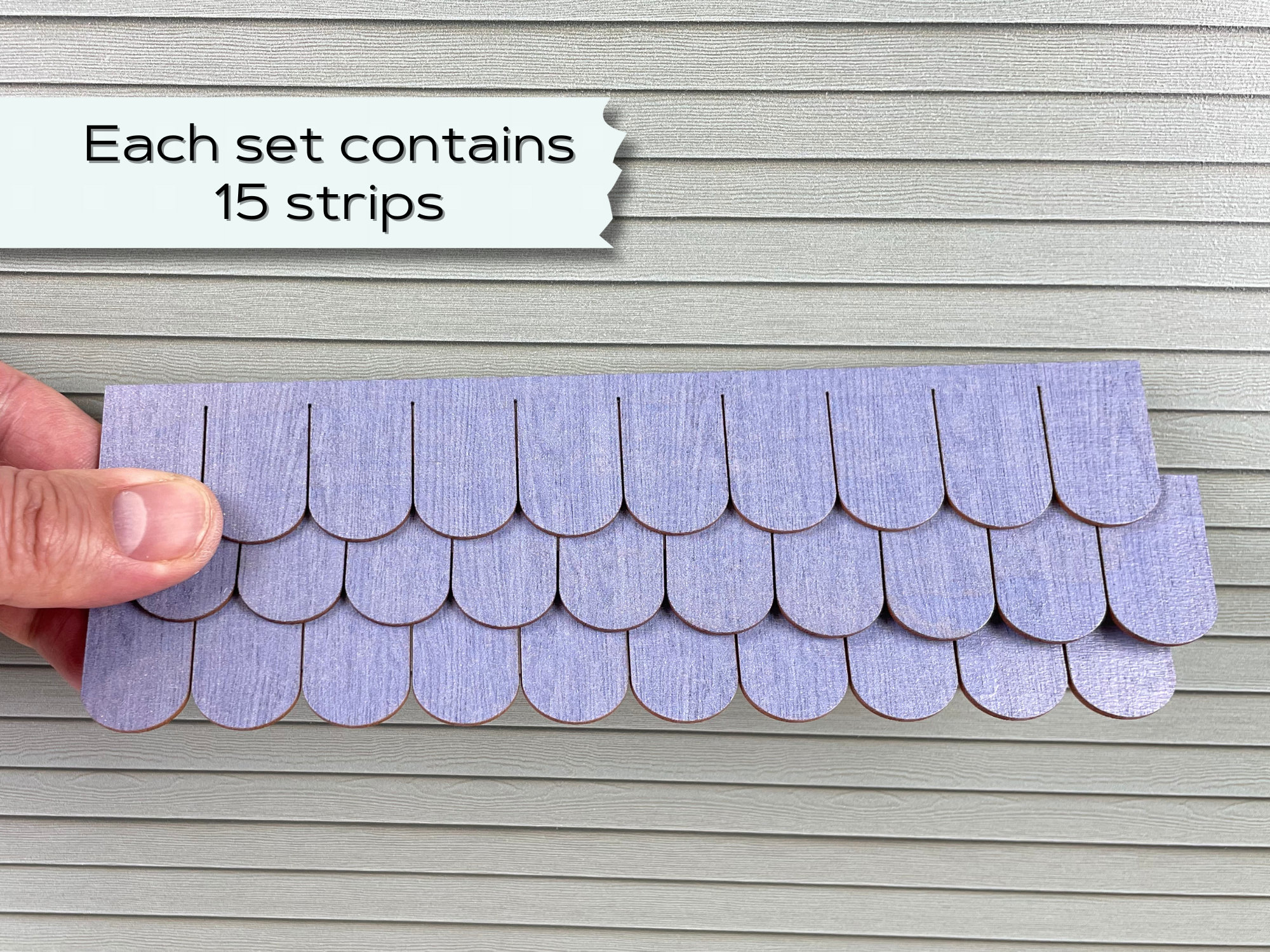 Dollhouse Wooden Roof Shingles, Authentic Miniature Roofing Tiles for a ...