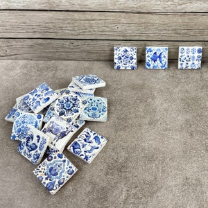 Miniature Stone Tiles, Crafts Wall Mosaics, 1:12 Scale Small Square ...