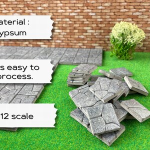 Miniature Bricks, Dollhouse Flooring, Scale Paving Stones, Fairy Garden ...