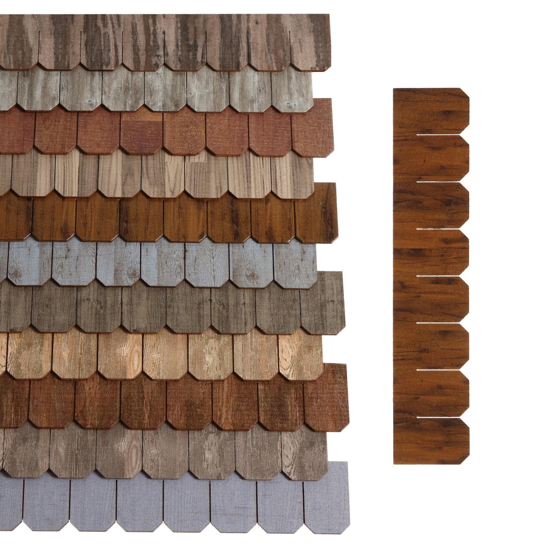 Dollhouse Shingles, Realistic Roofing Project, Authentic Miniature Roof ...