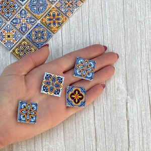 Dollhouse Ceramic Tiles - Set Miniature Tiles for Realistic Flooring ...