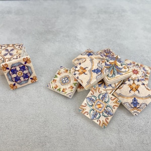 Miniature Stone Tiles, Crafts Wall Mosaics, 1:12 Scale Small Square ...
