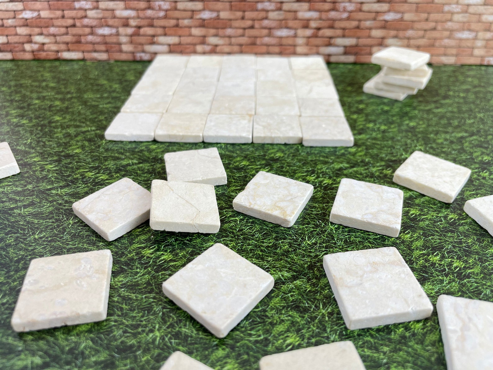 Dollhouse Flooring, 1:12 Scale Small Square Tiles, Hobby Miniatures ...