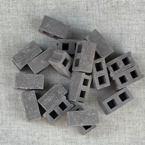Silicone Mold, Miniature Cinder Block Mold, 1:12 Scale, Mini Bricks ...