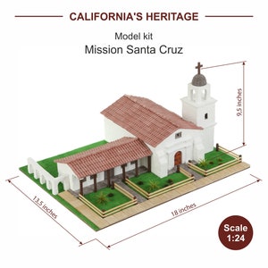 Santa Cruz Mission Model Kit: School Project, Assembly Required - Etsy