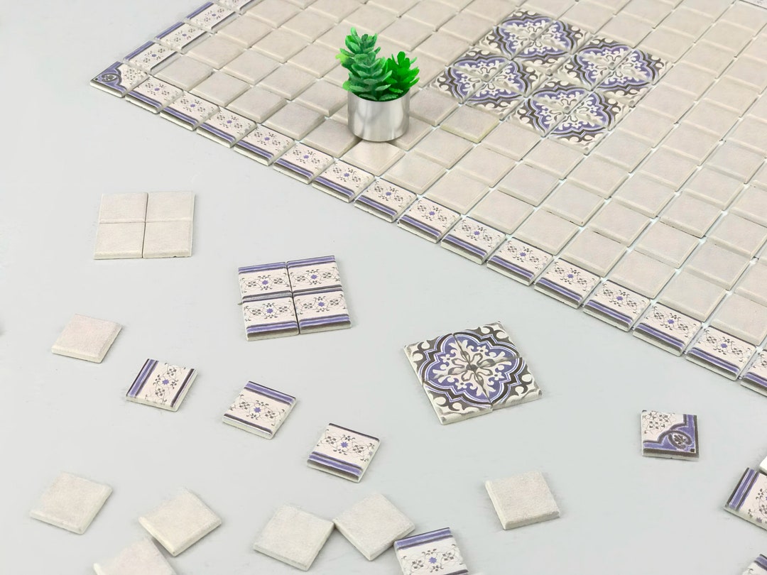 Dollhouse Flooring, Hobby Miniatures Floor Tiles, 1:12 Scale Small ...