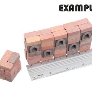 Mini Bricks, Miniature Bricks, School Project, Dollhouse Bricks, Craft ...