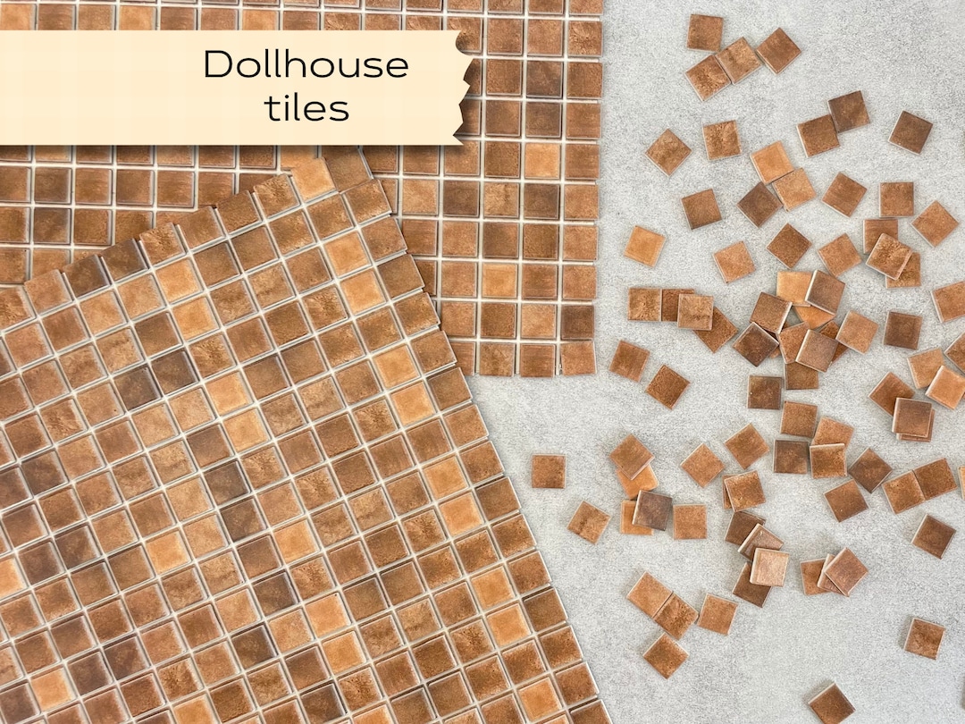Dollhouse Tile Flooring, Hobby Miniatures Floor Tiles, Antique ...