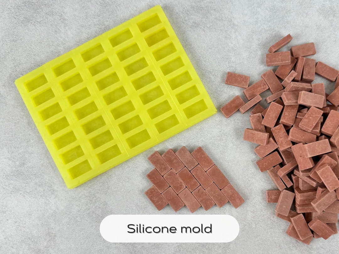 Mini Bricks Silicone Mold: Dollhouse Miniature Paving Stones - Etsy