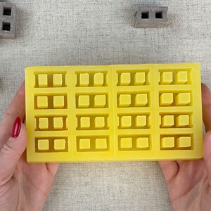 Silicone Mold, Miniature Cinder Block Mold, 1:12 Scale, Mini Bricks ...