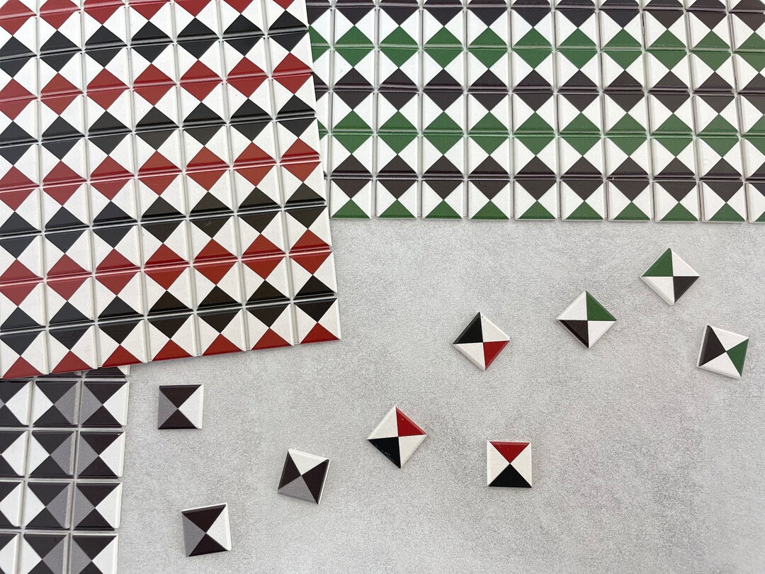 Dollhouse Tile Flooring, Hobby Miniatures Floor Tiles, Checkered Floor ...