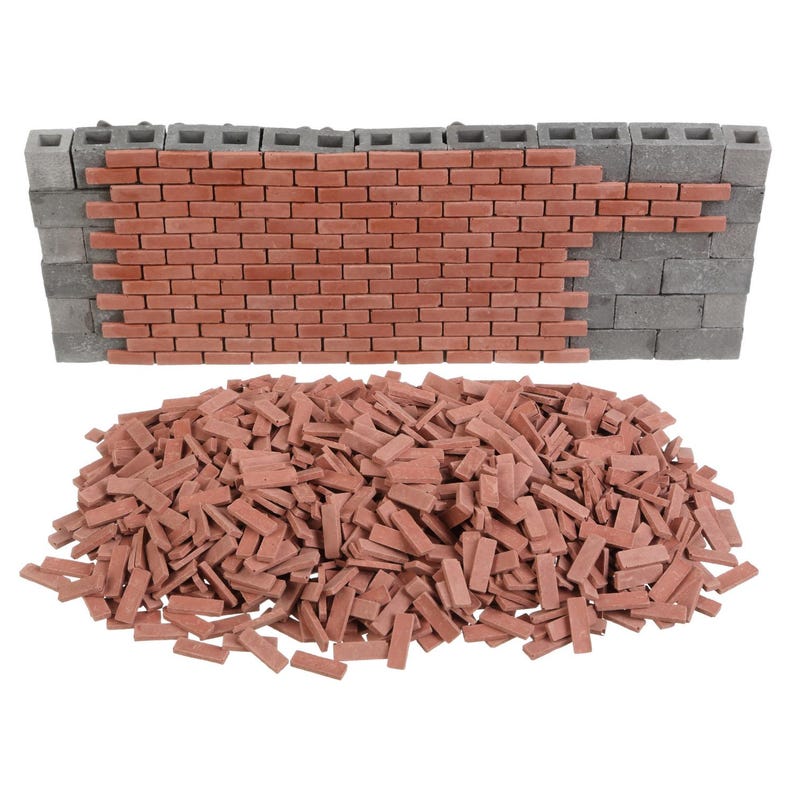 Model Brick Wall, Mini Bricks for Landscaping and Craft, Miniature ...