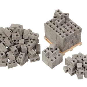 Mini Cinder Blocks With Pallet, 1:12 Scale Diorama Supplies - Etsy