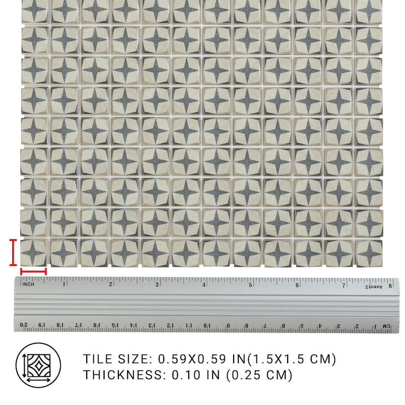 Dollhouse Tile Flooring, Hobby Miniatures Floor Tiles, 1:12 Scale Small ...